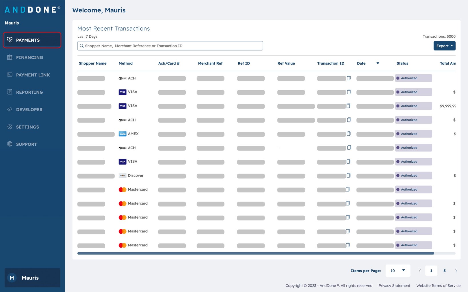 How do I view payments and payment details?